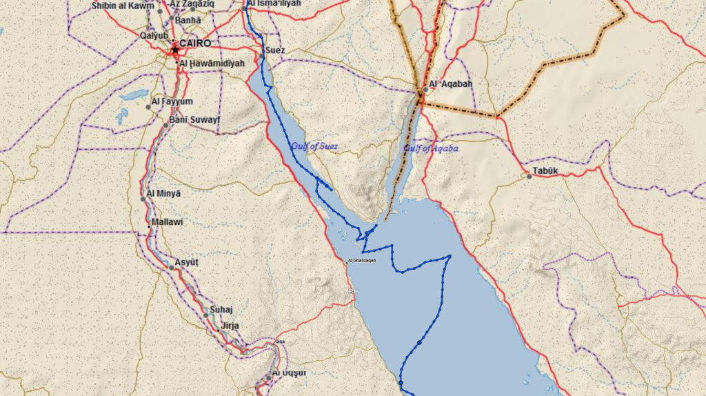 Northern Red Sea, Suez Canal, and refueling in Italy - Speck
